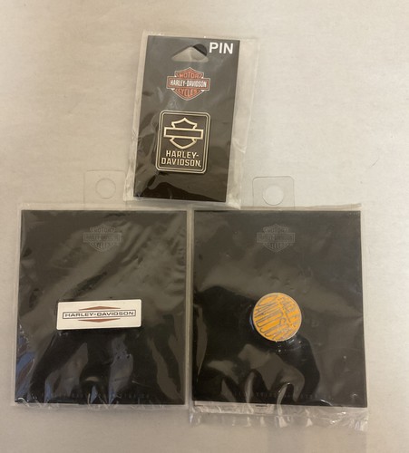 (3) Harley-Davidson Insignia Pins PN #P344302, 97657-21VX, 97656-21VX ...