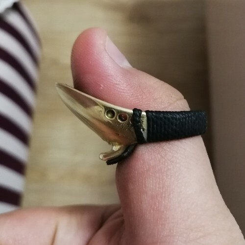 Thumb Release Finger Ring Guard with Bowstring Slot For Mongolia ...
