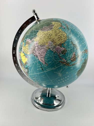 2008? 11” Tall Nautical Atlas World Globe Map On Metal Stand 25 ...