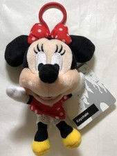Disney Parks Minnie Mouse Big Face Plush Keychain With Tags for sale ...