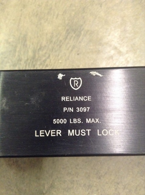 Reliance Skyline Beam Clamp 3097 Max Load 5000 LB Safety Fall Arrest ...