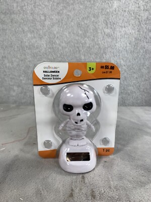 Solar Powered Dancing Halloween Skeleton Dancer Novelty Bobblehead | eBay