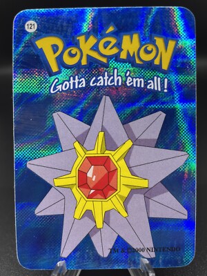 Starmie #121 2000 Pokémon Vending Prism Holo Sticker Card | eBay