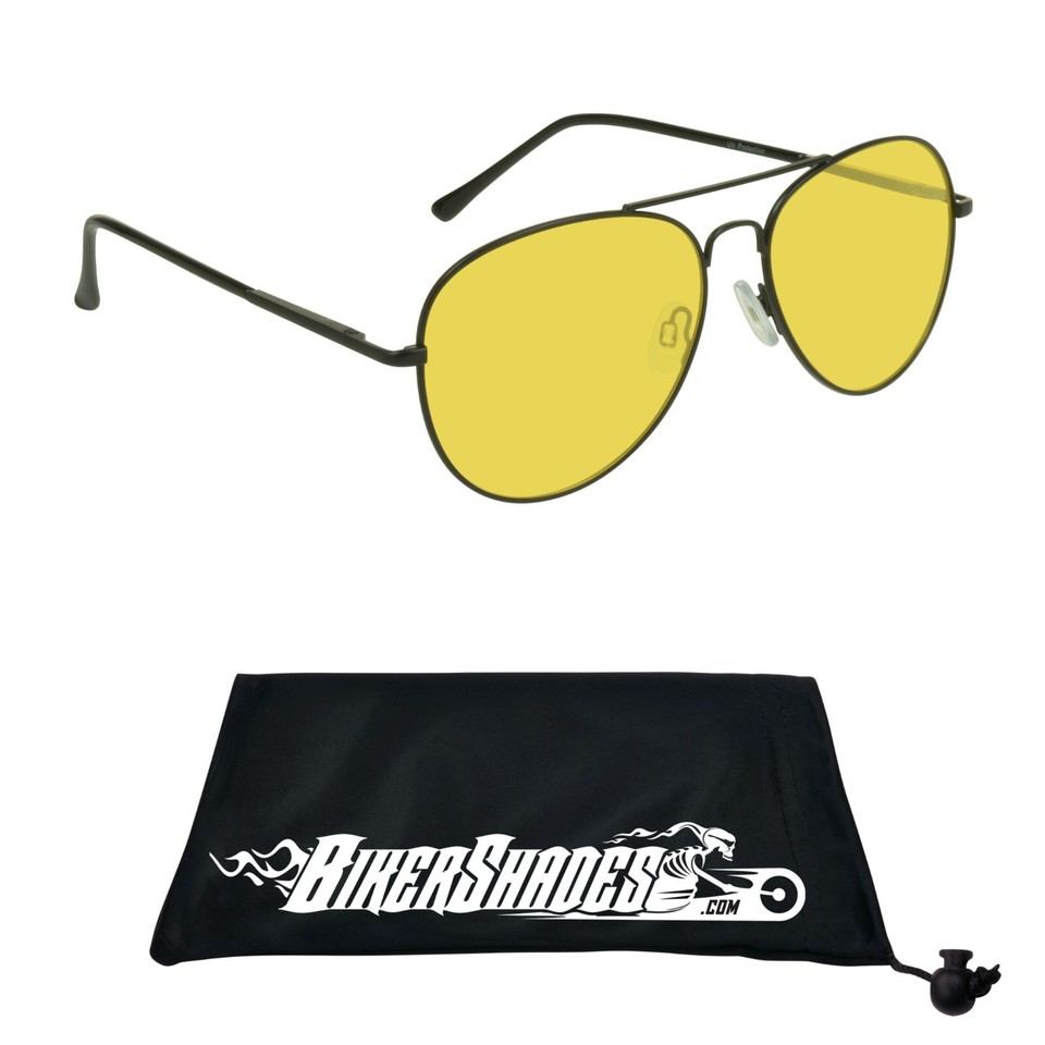 Polarized Yellow Lens Sunglasses Night Time Vision Driving Glasses ...