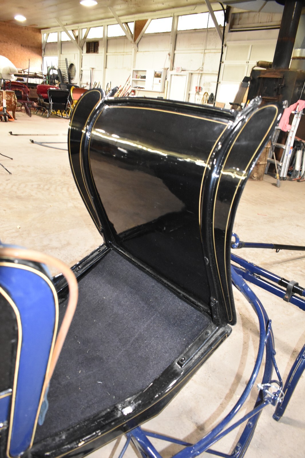 Restored Antique 4 passenger Horse Drawn Sleigh with Shafts | eBay