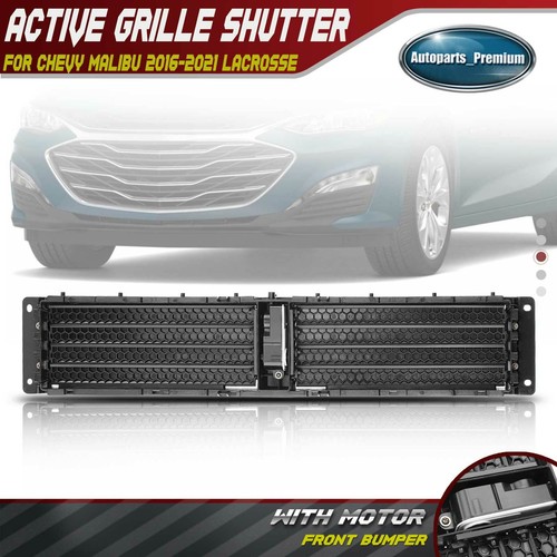 Radiator Active Grille Shutter Assembly w/ Motor for Chevy Malibu 16-21 ...