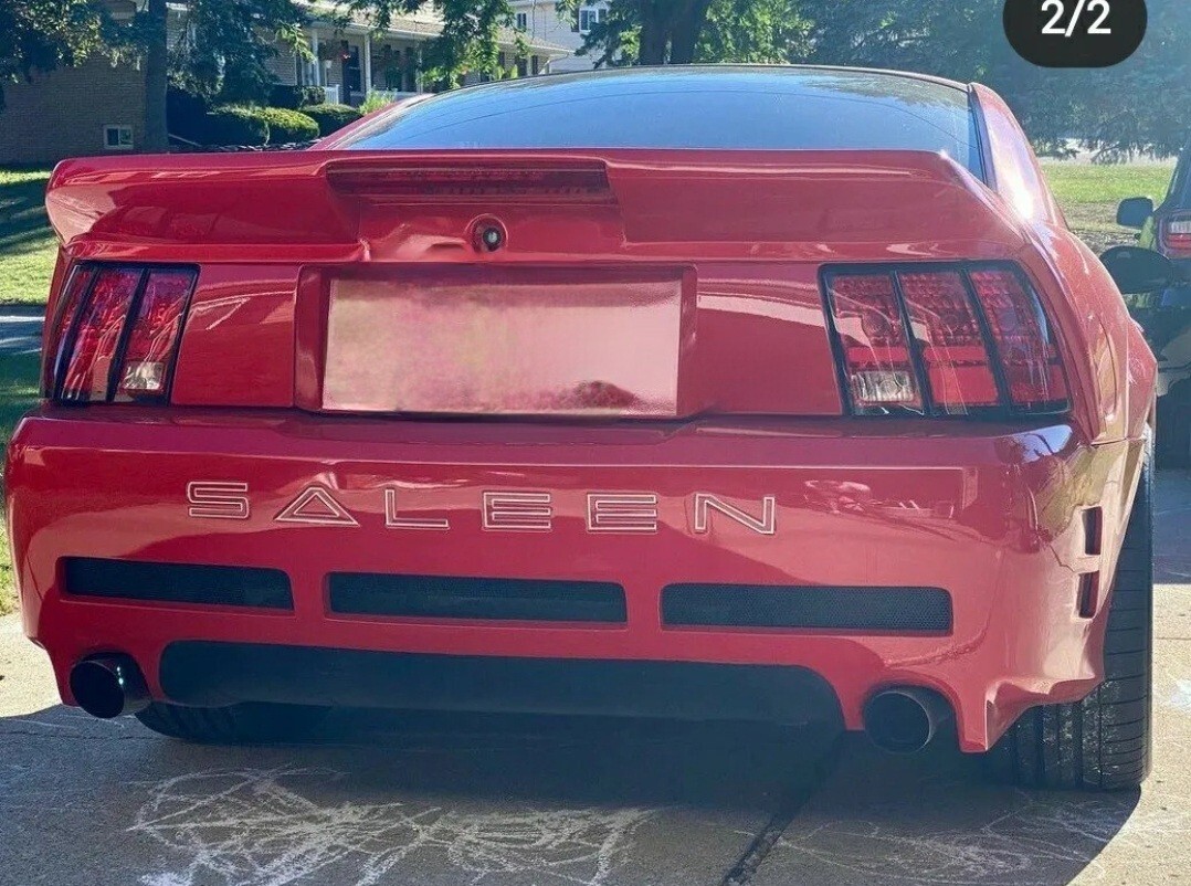 Rear decal Bumper Letters for Saleen Mustang "Outlines" 1999-2004 | eBay