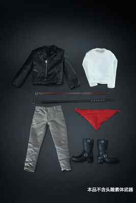 1/6 Male Soldier Negan Smith Leather Pants Clothes Set For 12"PH TBL ...