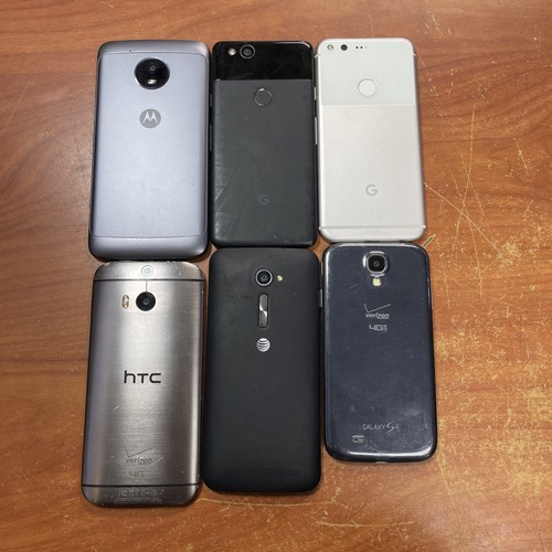 Lot of 6 Assorted Android Smartphones (Untested)(For Parts Or Repair ...