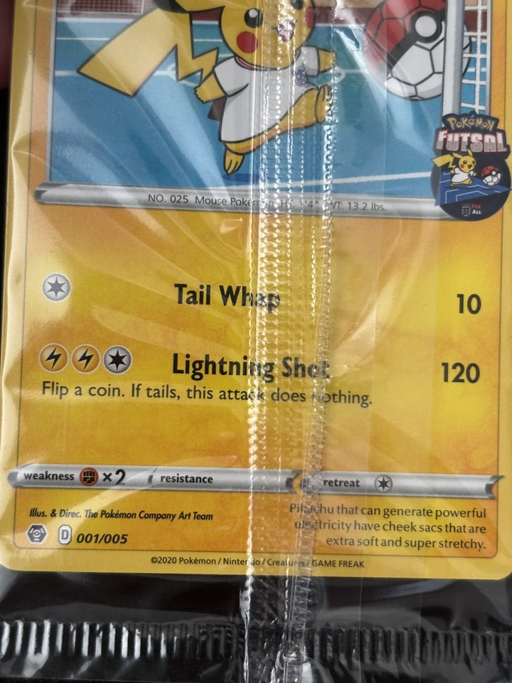 Pikachu On The Ball 001/005 Futsal Sealed Promo Pokemon TCG | eBay UK
