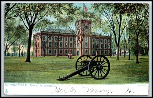 Postcard SPRINGFIELD, MASS. U. S. Arsenal, Mary. R96 | eBay