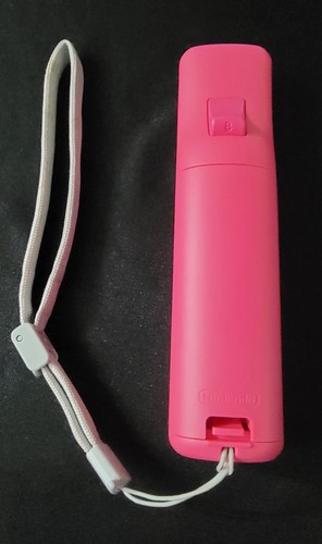OEM Nintendo Wii Pink Remote Motion Plus Controller RVL-036 W/ Strap ...