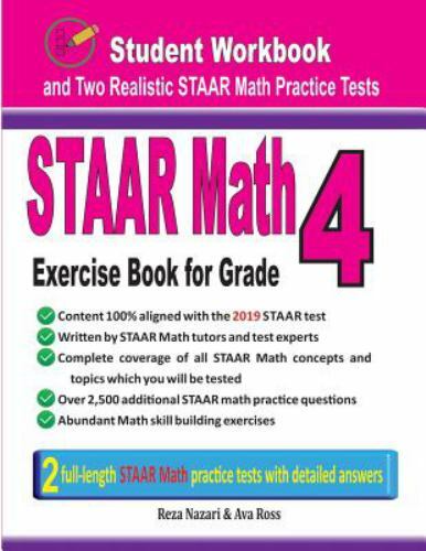 STAAR Math Exercise Book for Grade 4 : Student Workbook and Two ...