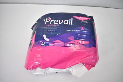Prevail Daily Incontinence Pads 11" Regular Length 48 Pack For Bladder ...