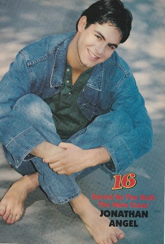 Jonathan Angel Dean Cain teen magazine pinup clipping barefoot Saved by the bell | eBay