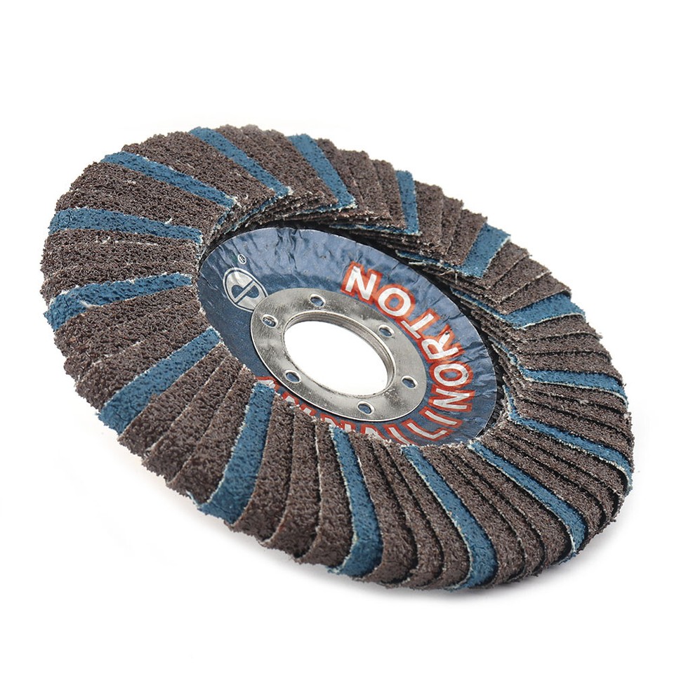 5" 125mm Curved Zirconium Flap Disc Sanding Grinding Wheels Angle ...