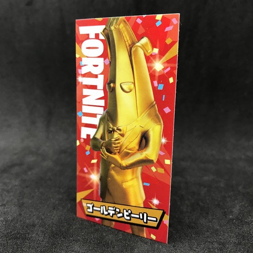FORTNITE GOLDEN PEELY No.013 Japanese Skin Collectable Sticker Card ...