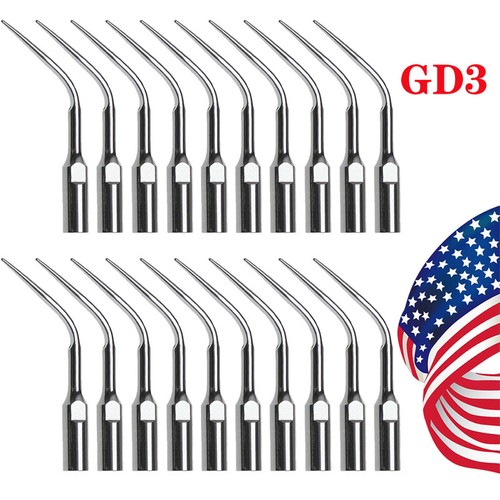 20Pcs Dental Ultrasonic Scaler Tips for SATELEC DTE Handpiece GD3 ...