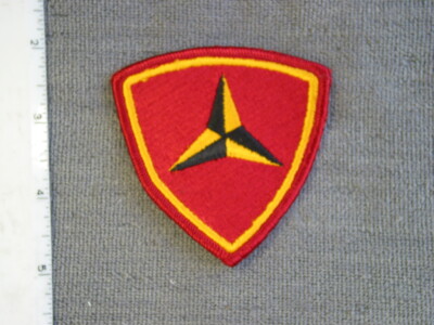 1985 U. S. Army 3rd Marine Division Patch issued to former combat ...