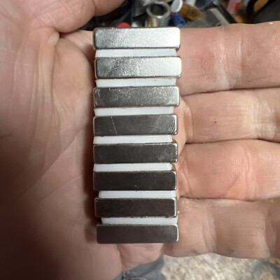 1" X 1/2"X 1/2" N40/N52 25.4x 12.7x 12.7mm Rare Earth Neodymium Block ...