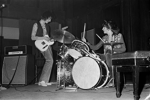 The Hon James Lascelles on drums during a concert UK 28th February- Old ...