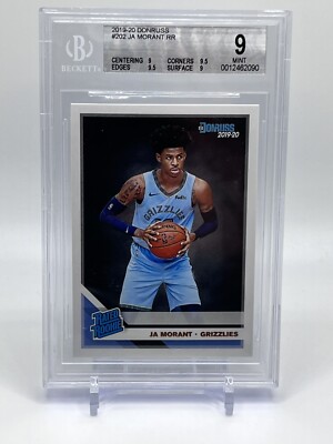 2019 Panini Donruss Ja Morant Rated Rookie Card BGS 9 MINT #202 RC ...