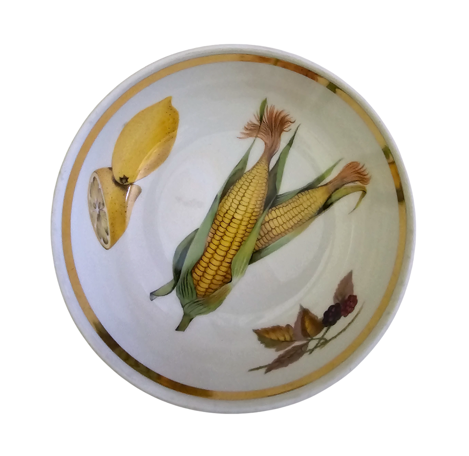 Royal Worcester Evesham 2" x 5.25" Fruit Bowl – 22k Gold Rim | eBay