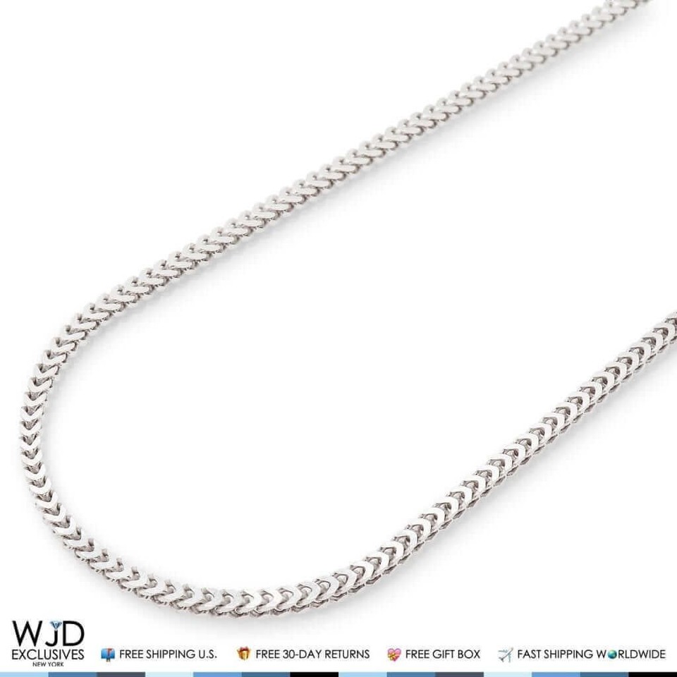 Sterling Silver 2.5mm Franco Box Chain (Hollow) 16"-30" | eBay