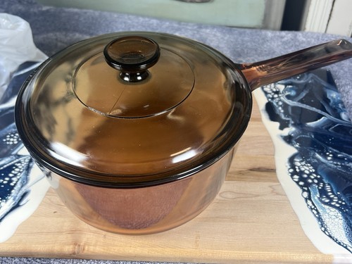 Vintage Pyrex Vision Corning Ware Cranberry Glass LID V2 5C for 2.5 L ...