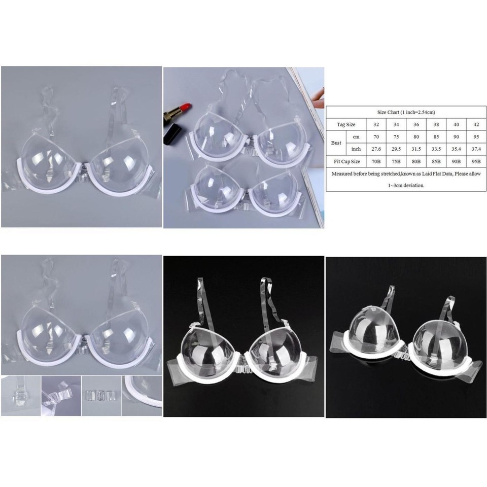 2019 Fashion Bras Bra Summer Transparent Women Clear Bra Strap ...
