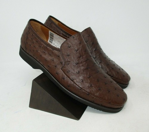 Magnanni Tabaco Ostrich Loafers size 8 US 1052 | eBay