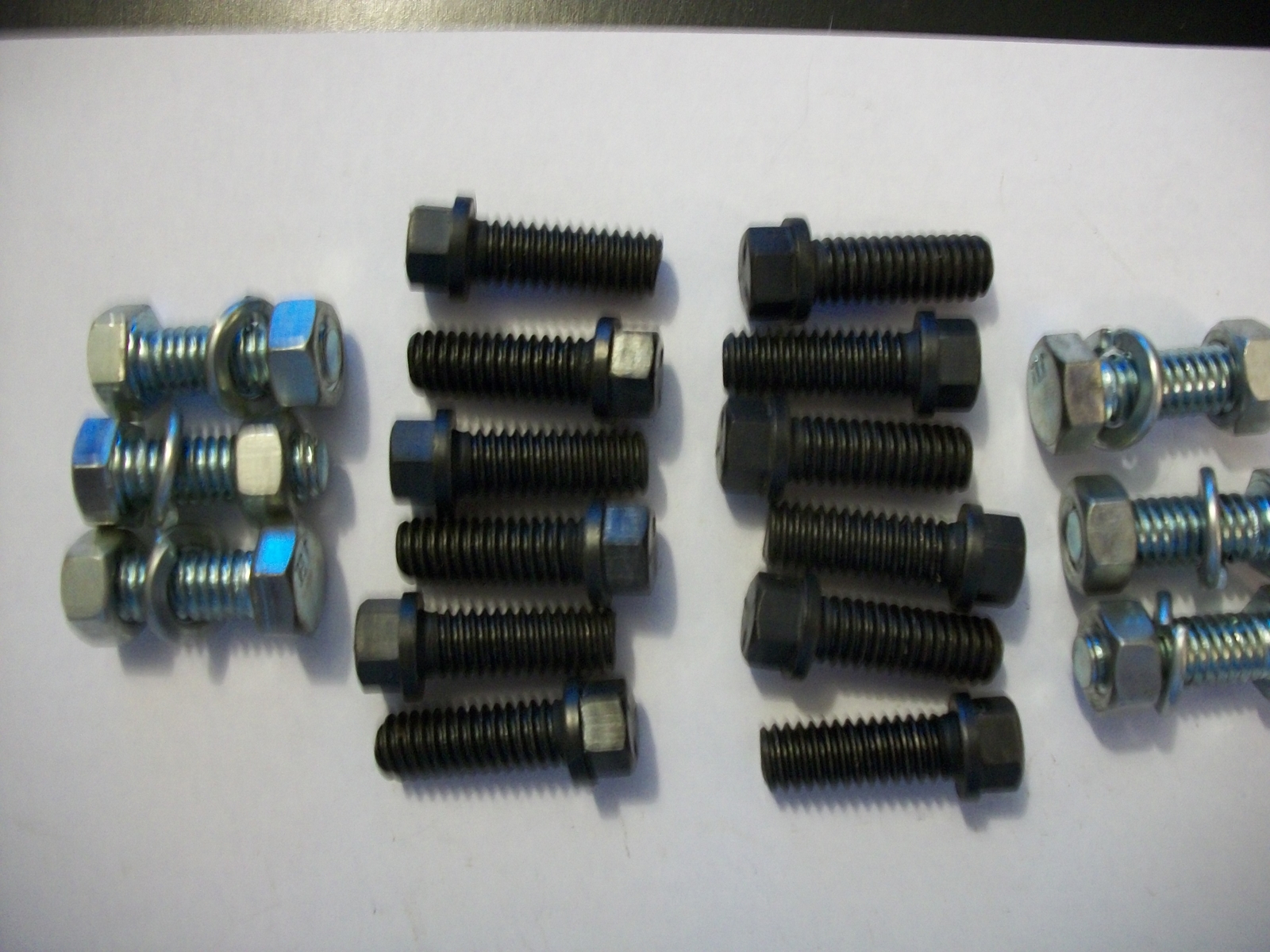 FMR SBC HEADER & COLLECTOR BOLT KIT,12 HEX HEADER 6 COLLECTOR W/WASHER ...