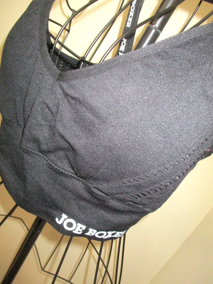 Joe Boxer Black Full Coverage Stretch Sports Comfort Bra Wireless Size ...
