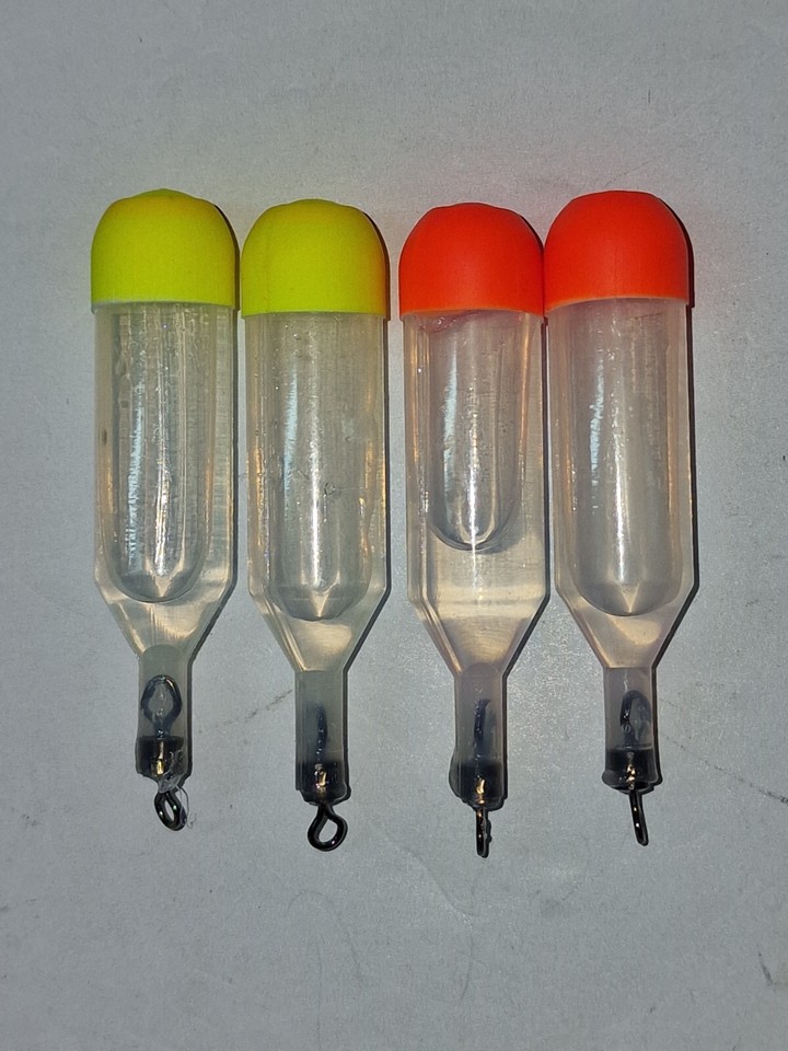 SETS OF 4 4g & 7g H2O WATER LOADED PELLET WAGGLER FLOATS,CARP,MATCH ...