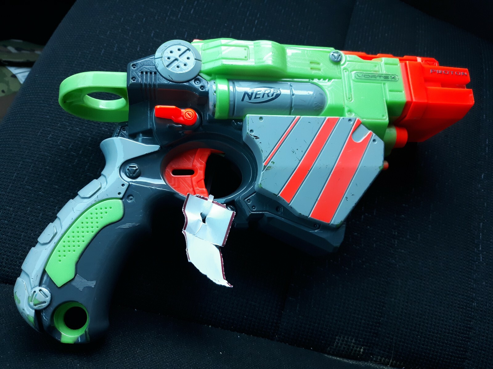 Nerf Vortex Proton Disc Shooting Gun Blaster Toy 1 Disc Green | eBay