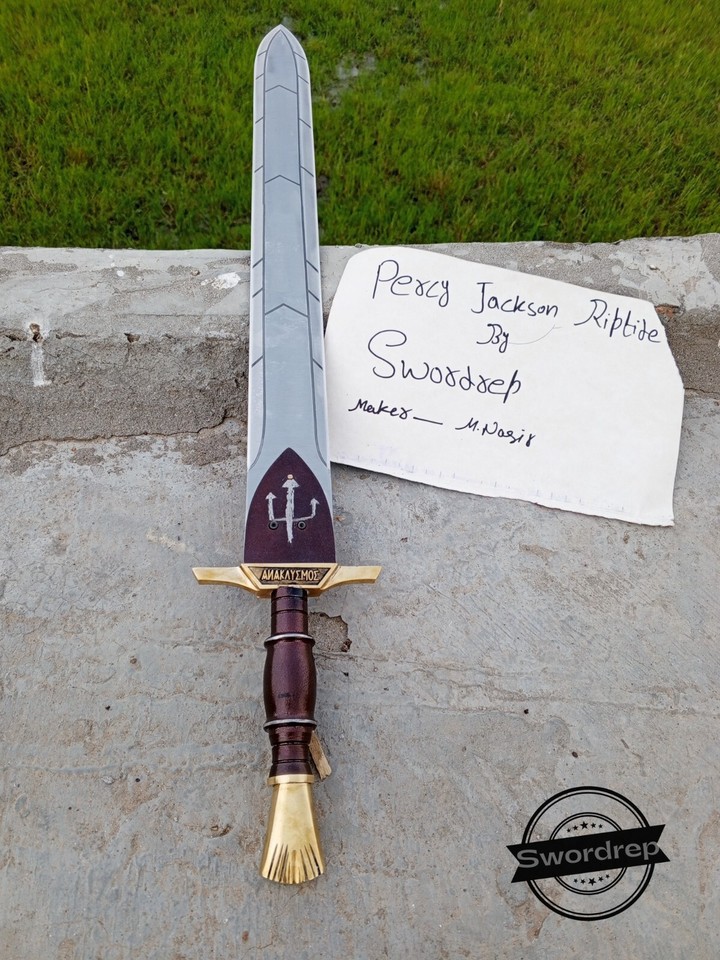 ΑΝΑΚΛΥΣΜΟΣ Engraved High Carbon Steel Handforged Greek Sword Replica | eBay