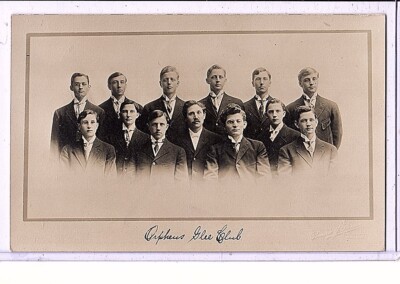 Real Photo Postcard RPPC - Vocal Music - Orpheus Glee Club | eBay