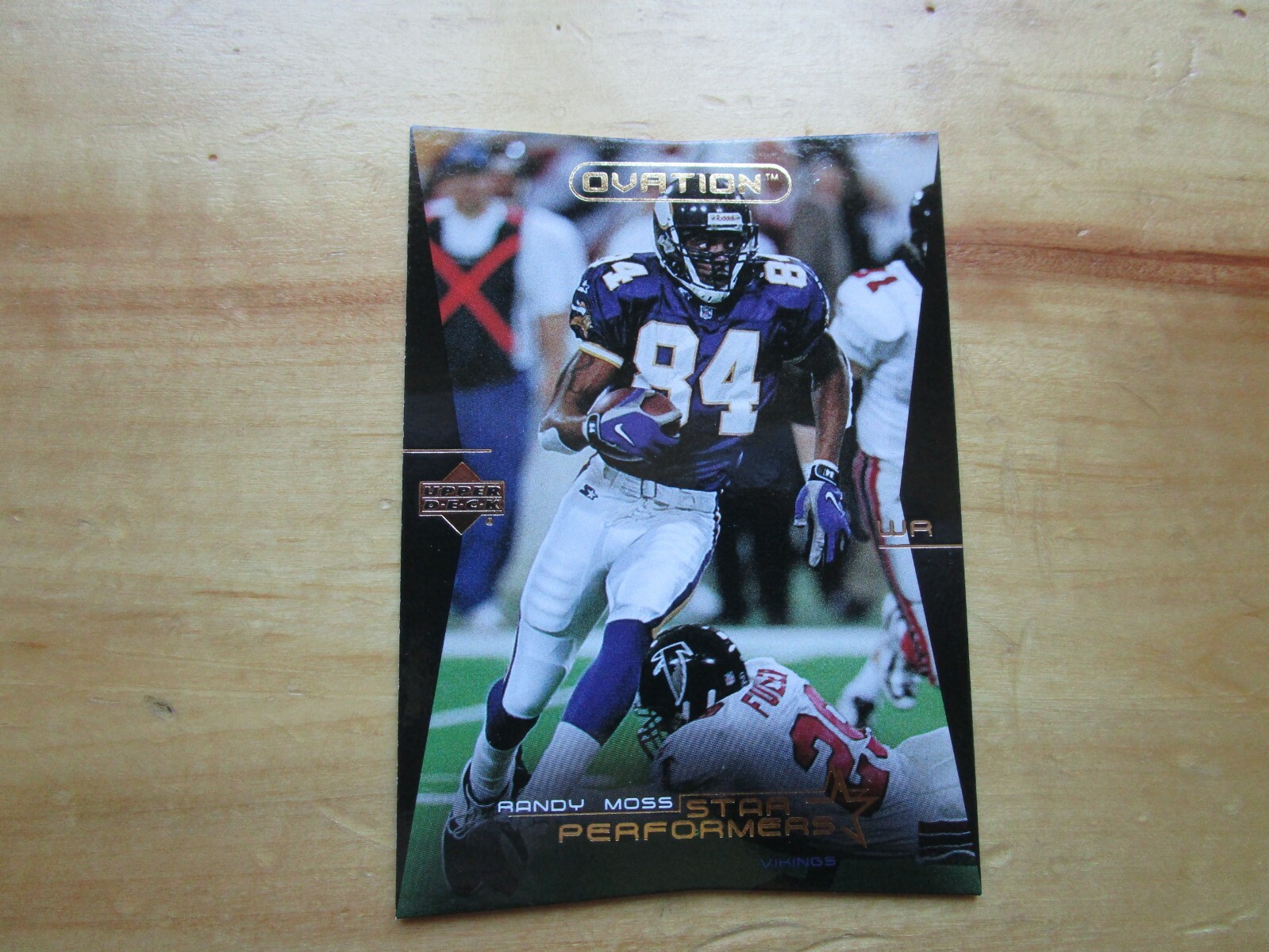 1999 Upper Deck Ovation Randy Moss Star Performers Insert Card Vikings ...