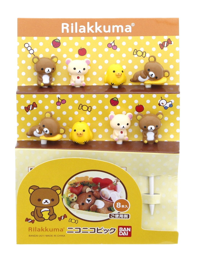Food Picks TORUNE Rilakkuma Niko-niko Lunch Box Japanese Bento ...