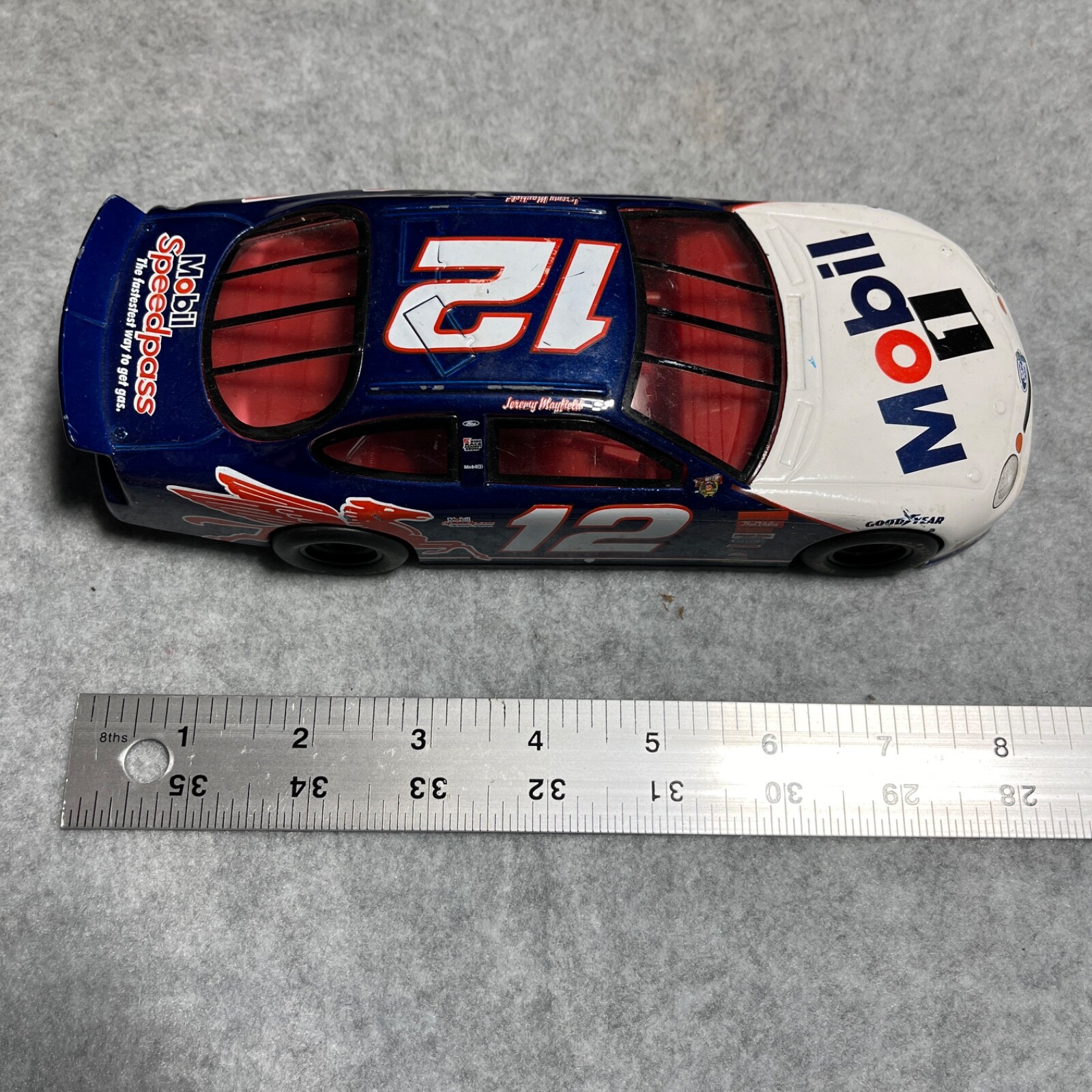 1997 Hot Wheels Mattel Nascar #12 Jeremy Mayfield 1:24 Mobil 1 car | eBay