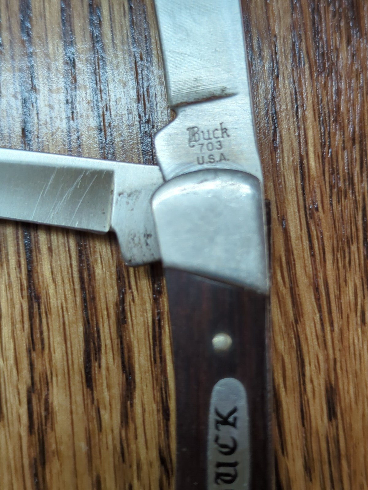 Vintage U.S.A. BUCK 703 Three Blade Folding Knife | eBay