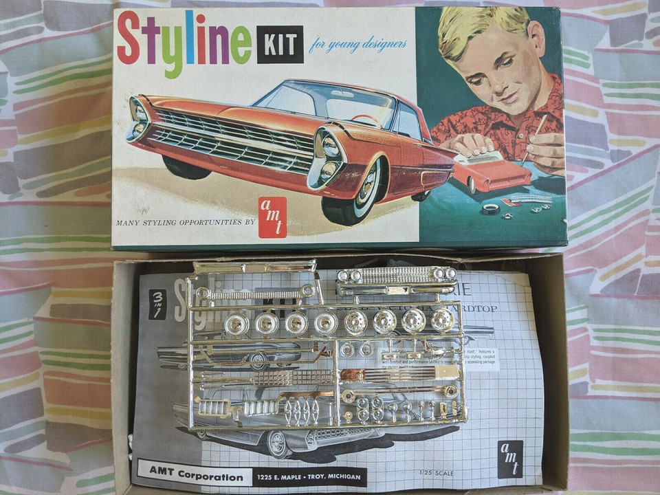 ***ORIGINAL ISSUE*** AMT STYLINE KIT 1961 FORD GALAXIE HT *COMPLETE ...