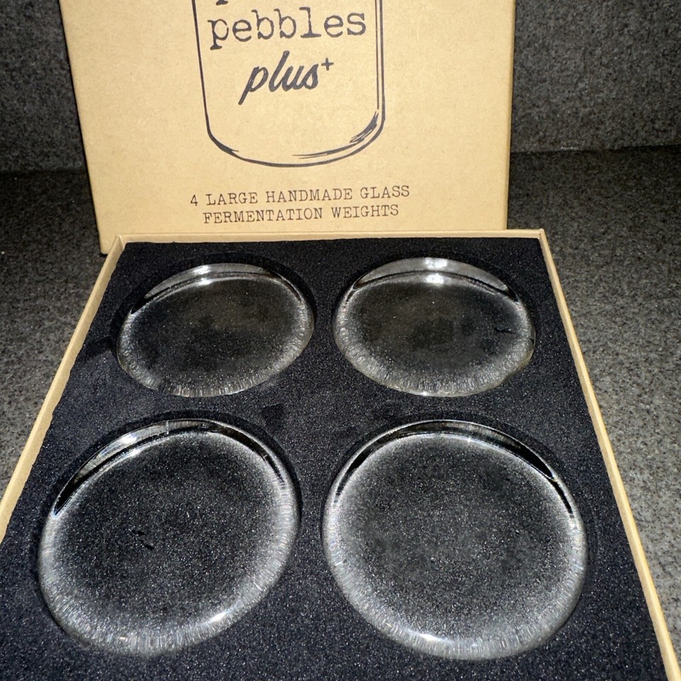 Masontops Handmade Pickle Pebbles Plus for Wide Mouth Jars Pack of 4 ...