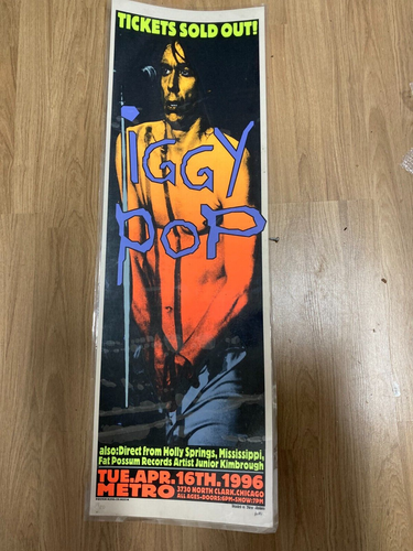 An Original Limited Edition Poster - IGGY POP Concert in Chicago 1996 ...