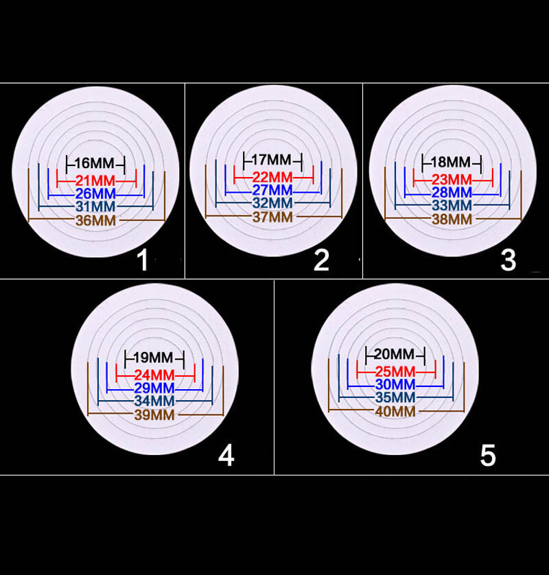100 Adjustable Coins Capsule Case Foam Gasket Insert Mats White Rings ...
