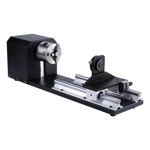 OMTech Rotary Axis Attachment with 3-Jaw Chuck for 50W and up CO2 Laser ...
