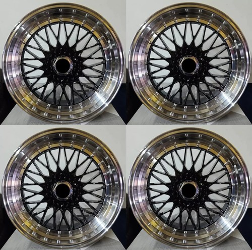 20" Wheels 20x8.5 5x114.3/5x120 +35 Gloss Black Machined Lip RS Style ...
