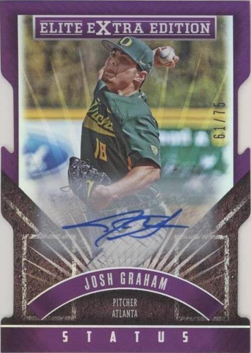 2015 Panini Elite Extra Edition - Josh Graham #121 Status Purple Die ...