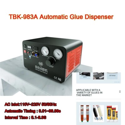 Automatic Glue Dispenser TBK-983A Built-In Ultra Silent Air Compressor ...