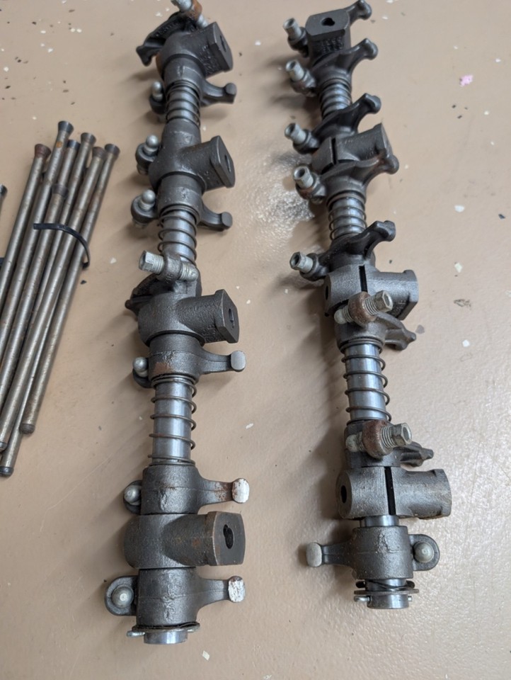 NOS Rocker Shaft Assemblies & Push Rods Ford 427 Low Riser FE Galaxie ...